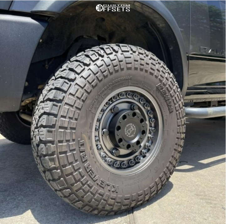 2019 Ram 2500 with 17x9.5 -18 Black Rhino Armory and 37/12.5R17 Kenda ...