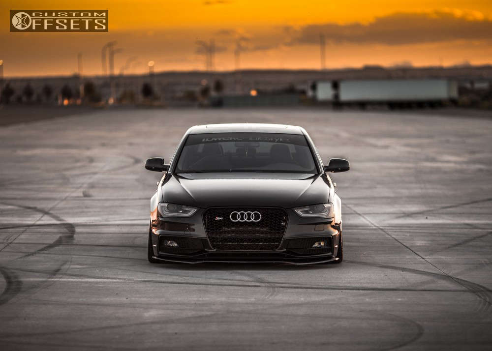 2015 Audi S4 with 19x9 35 WatercooledIND BL8 and 215/35R19 Falken ...