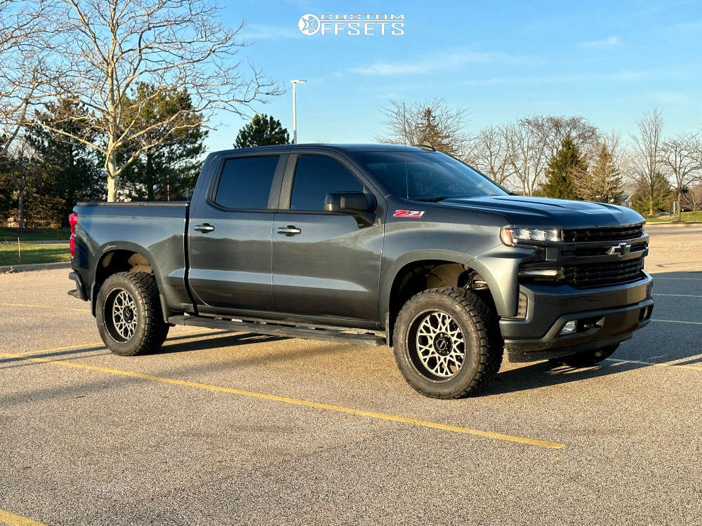 2019 Chevrolet Silverado 1500 with 20x10 -25 Vision Rocker and 33/12 ...