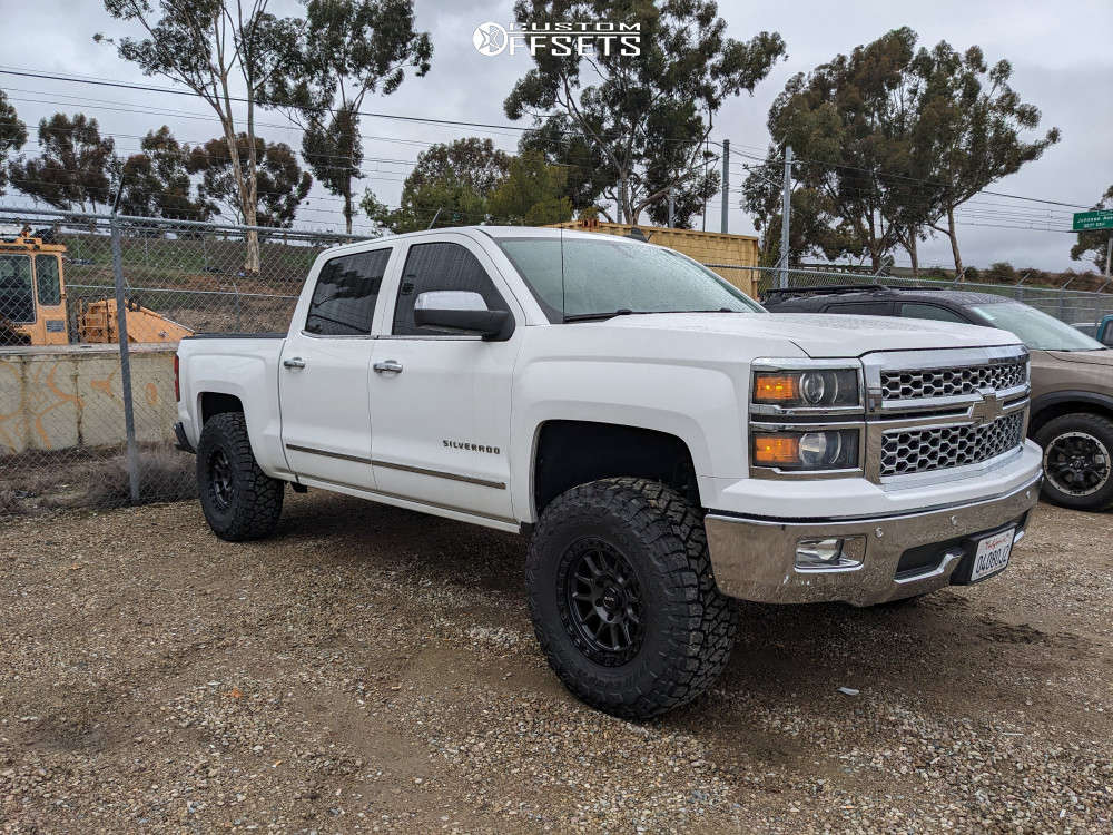 2015 Chevrolet Silverado 1500 with 17x9 -12 MVX Offroad Vx12 and 35/12 ...