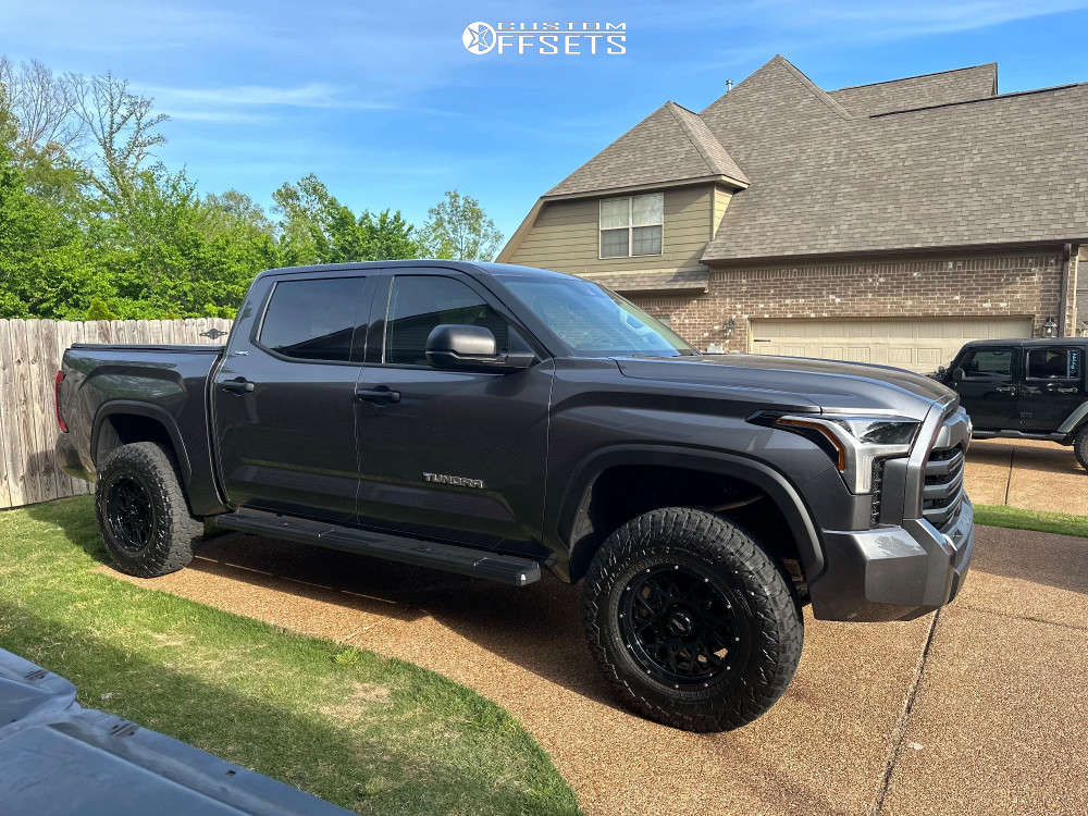 2023 Toyota Tundra with 18x9 -12 Vision Rocker 412 and 285/75R18 Falken ...
