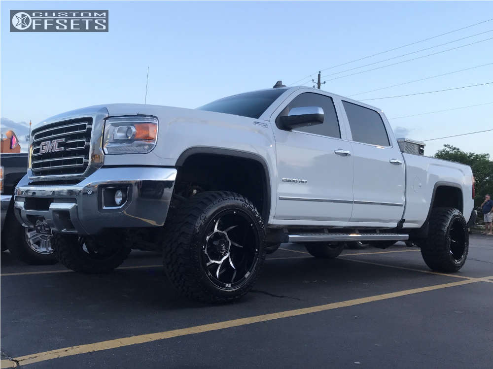 2016 GMC Sierra 2500 HD with 20x12 -51 Vision Prowler and 33/12.5R20 Achilles Desert Hawk XMT ...