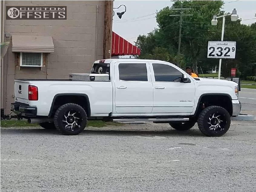 2016 GMC Sierra 2500 HD with 20x12 -51 Vision Prowler and 33/12.5R20 Achilles Desert Hawk XMT ...