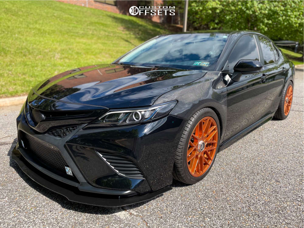 2020 Toyota Camry with 19x8.5 35 Rotiform Rse and 245/40R19 Cooper Zeon ...