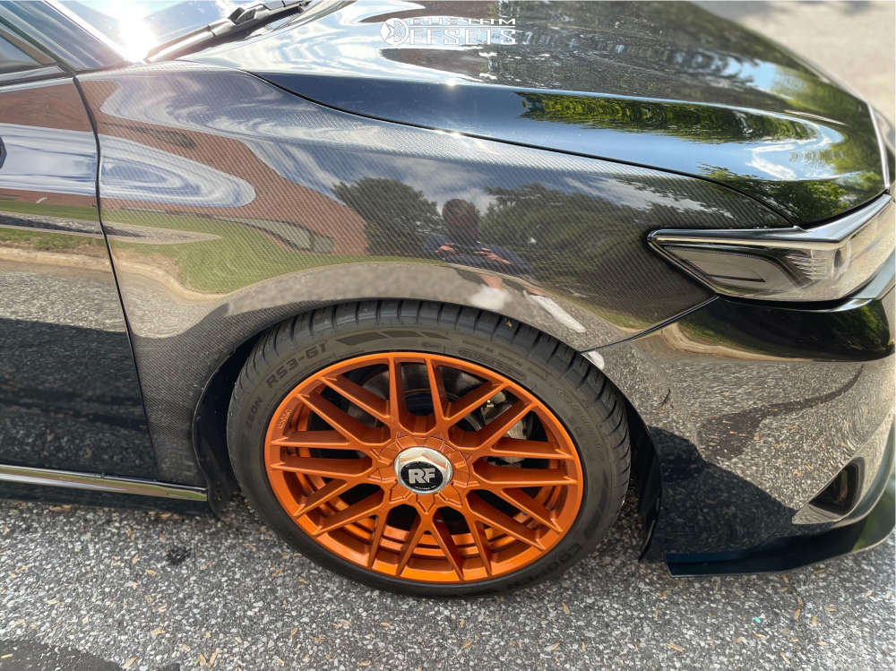 2020 Toyota Camry with 19x8.5 35 Rotiform Rse and 245/40R19 Cooper Zeon ...