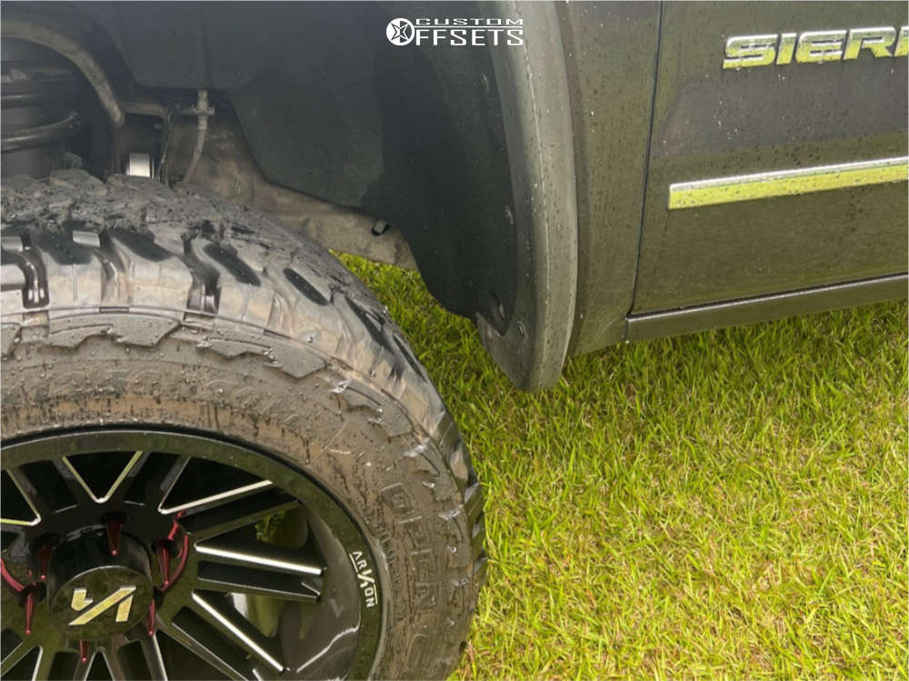 2016 GMC Sierra 1500 with 20x12 -51 ARKON OFF-ROAD Churchill and 33/12 ...