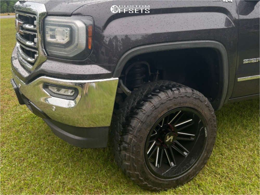 2016 GMC Sierra 1500 with 20x12 -51 ARKON OFF-ROAD Churchill and 33/12 ...