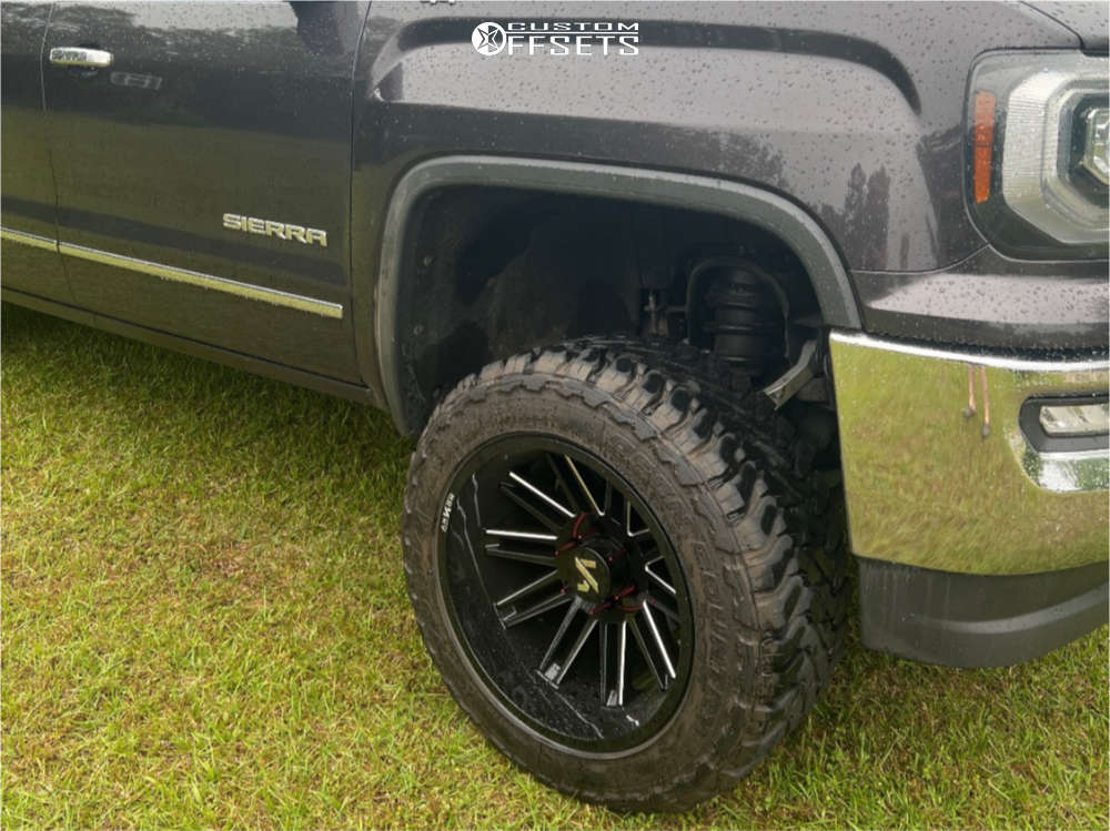 2016 GMC Sierra 1500 with 20x12 -51 ARKON OFF-ROAD Churchill and 33/12 ...