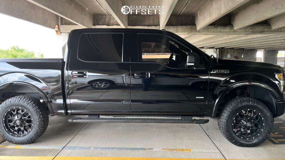 2016 Ford F-150 with 18x9 -12 Mayhem Warrior and 285/70R18 Nitto Ridge ...