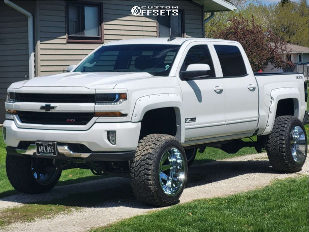 2018 Chevrolet Silverado 1500 with 22x14 -76 Hostile Alpha and 35/13.5R22 Fury Offroad Country ...