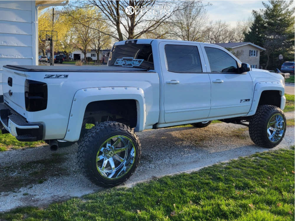 2018 Chevrolet Silverado 1500 with 22x14 -76 Hostile Alpha and 35/13.5R22 Fury Offroad Country ...