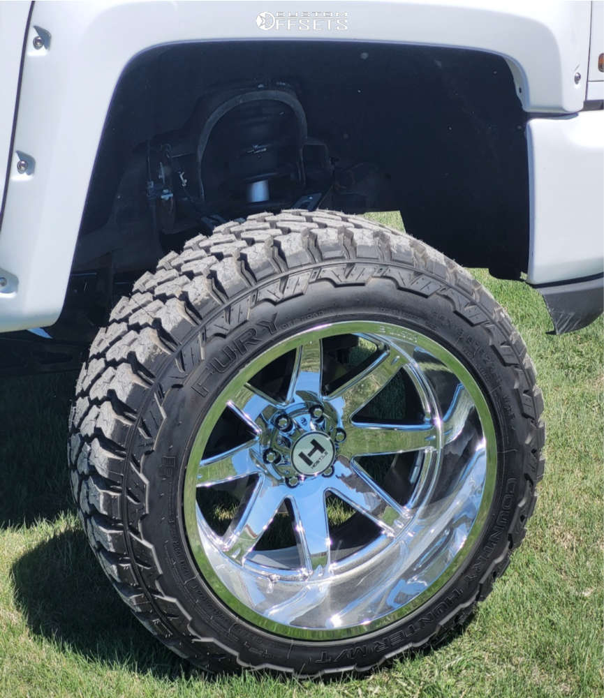 2018 Chevrolet Silverado 1500 with 22x14 -76 Hostile Alpha and 35/13.5R22 Fury Offroad Country ...