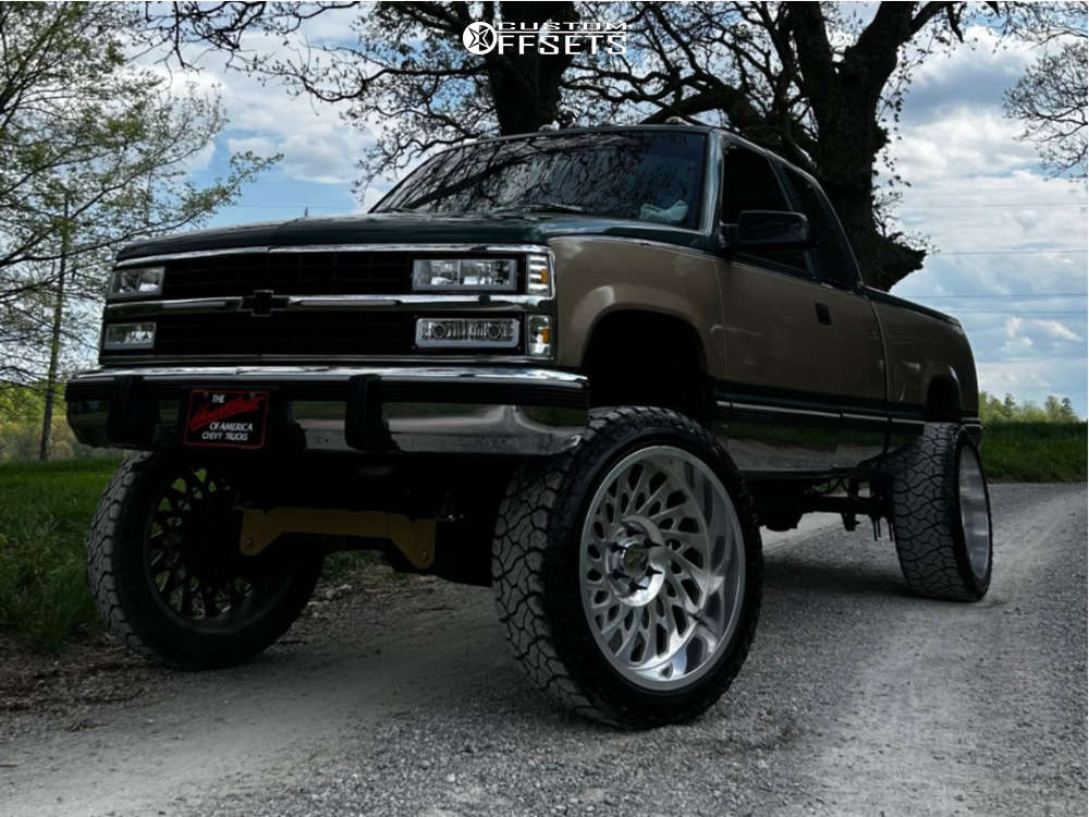 1995 Chevrolet K1500 with 22x12 -51 Cali Offroad Switchback and 33/12 ...