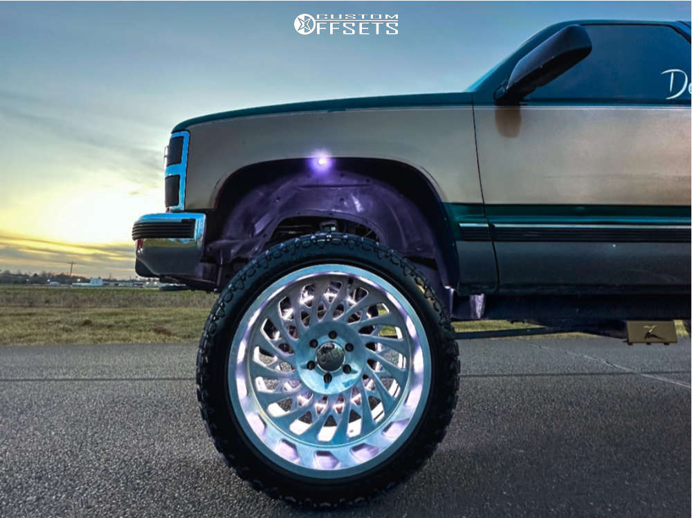 1995 Chevrolet K1500 with 22x12 -51 Cali Offroad Switchback and 33/12 ...