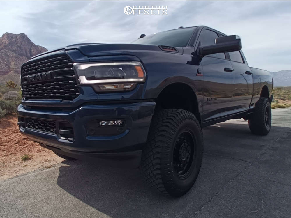 2022 Ram 2500 with 17x9.5 12 Black Rhino Arsenal and 35/12.5R17 Atturo ...