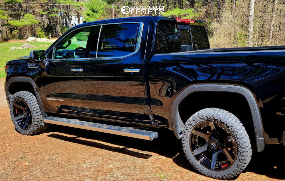 2021 GMC Sierra 1500 with 22x10 -18 4Play 4p60 and 33/12.5R22 Radar Renegade RT and Suspension ...