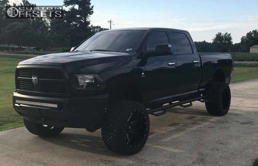 2012 Ram 2500 with 22x14 -70 Fuel Maverick and 355/40R22 Nitto Trail ...