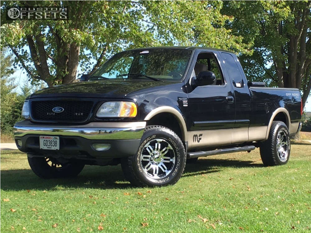 2001 Ford F-150 with 17x8.5 18 Vision Warrior and 265/70R17 Goodyear ...
