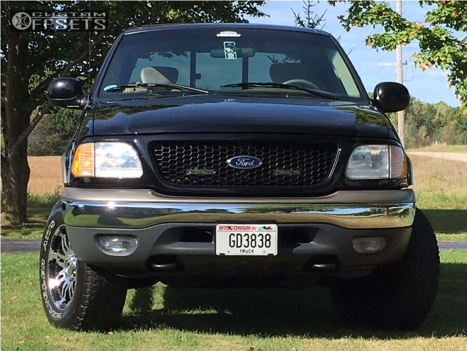 2001 Ford F-150 with 17x8.5 18 Vision Warrior and 265/70R17 Goodyear ...
