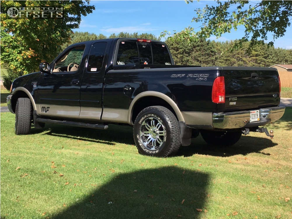 2001 Ford F-150 with 17x8.5 18 Vision Warrior and 265/70R17 Goodyear ...