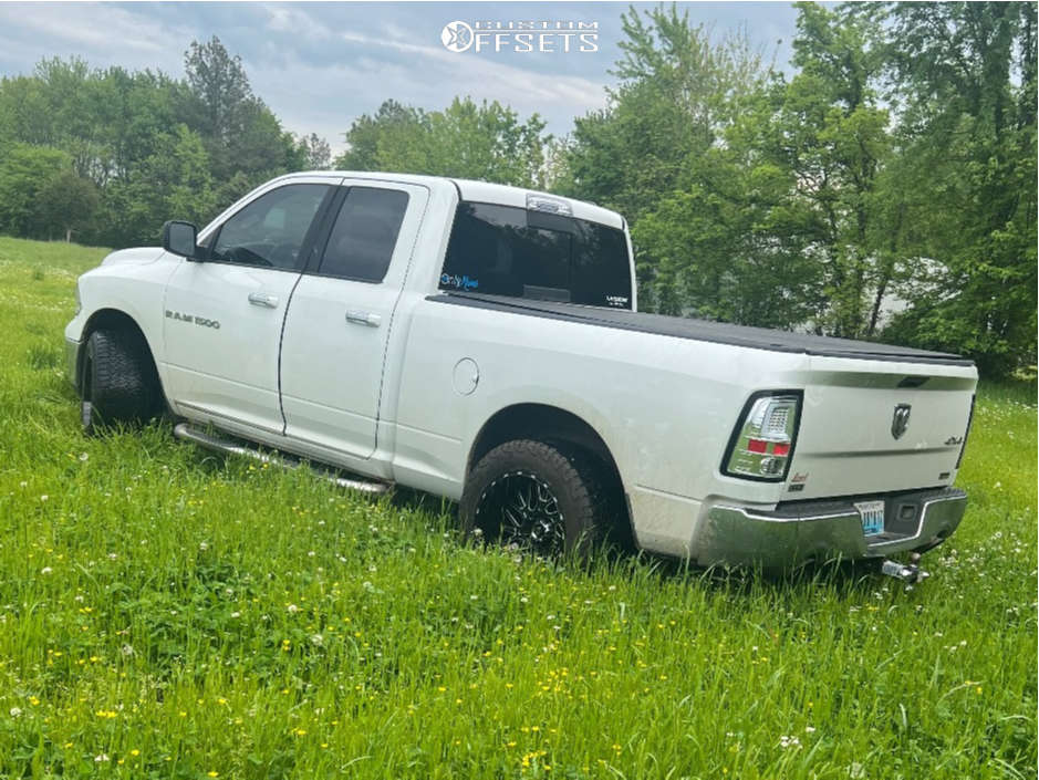 2011 Ram 1500 with 20x12 -51 Vision Brawl and 33/12.5R20 Nexen Roadian ...