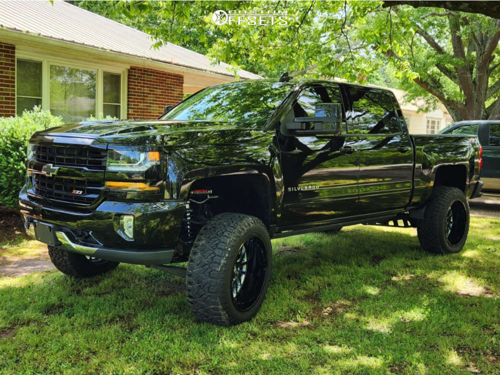 2018 Chevrolet Silverado 1500 with 22x12 -51 Cali Offroad Summit and 35 ...