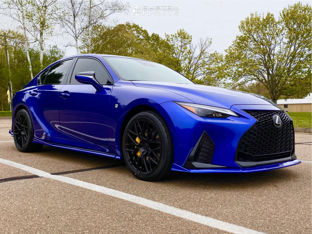 2022 Lexus IS350 with 19x8.5 35 Rohana Rfx10 and 235/40R19 Yokohama Advan Apex V601 and Stock ...
