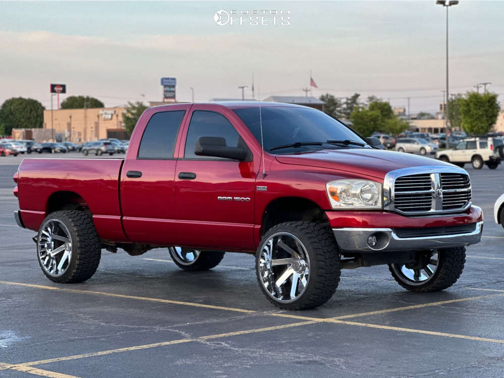 2007 Dodge Ram 1500 with 24x14 -81 ARKON OFF-ROAD Lincoln and 33/14 ...