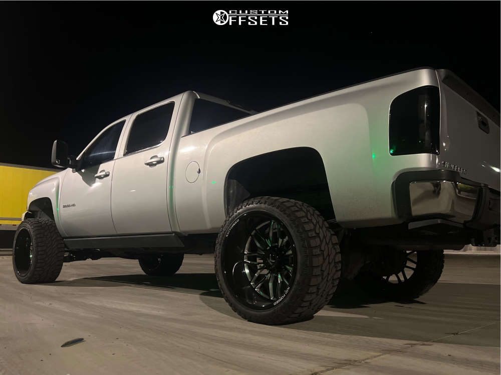 2012 Chevrolet Silverado 2500 HD with 24x14 -76 KG1 Forged Primacy and ...