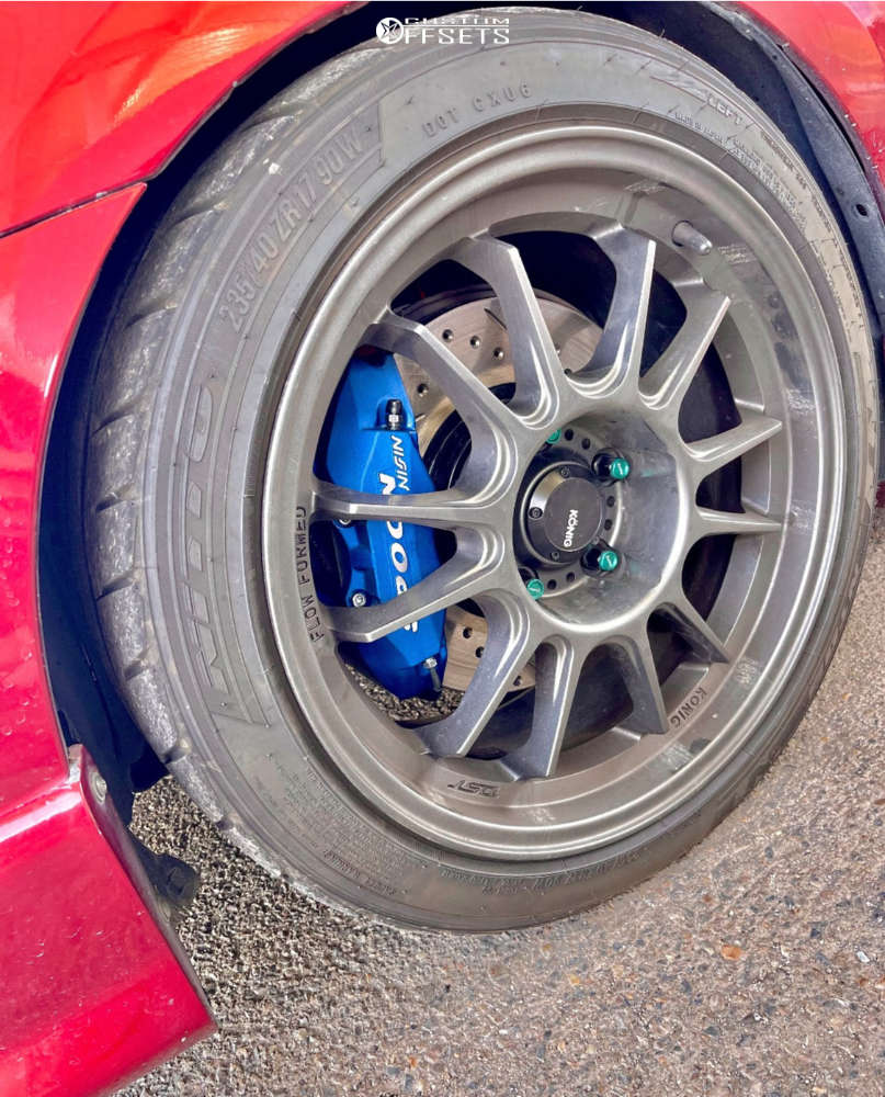 2008 Honda Civic with 17x9 40 Konig Hypergram and 245/40R17 Michelin ...