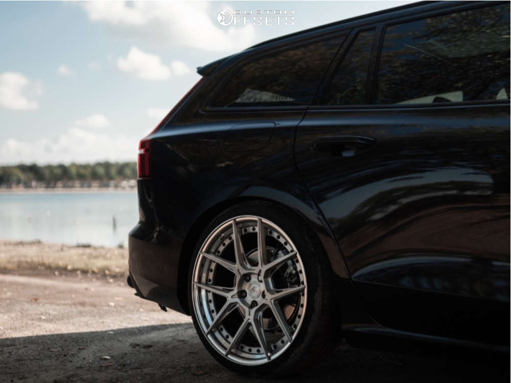 2021 Volvo V60 with 20x8.5 35 BC Forged HCA381 and 225/35R20 Hankook ...