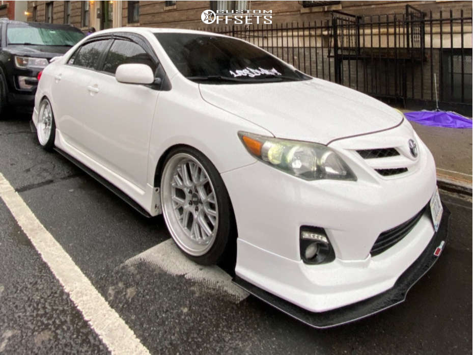 2013 Toyota Corolla with 18x9.5 35 ESR Cs11 and 225/40R18 Falken Azenis ...