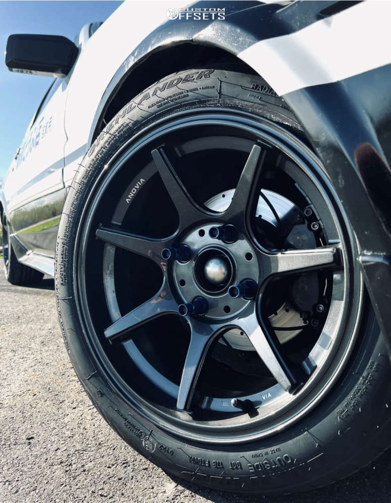 1984 Toyota Corolla with 15x8 25 Anovia Kano and 195/50R15 Grenlander ...