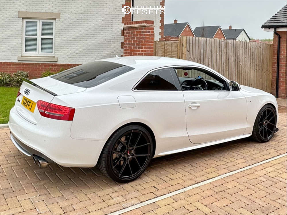 2008 Audi S5 with 19x9.5 20 Japan Racing Jr30 and 255/35R19 Michelin ...