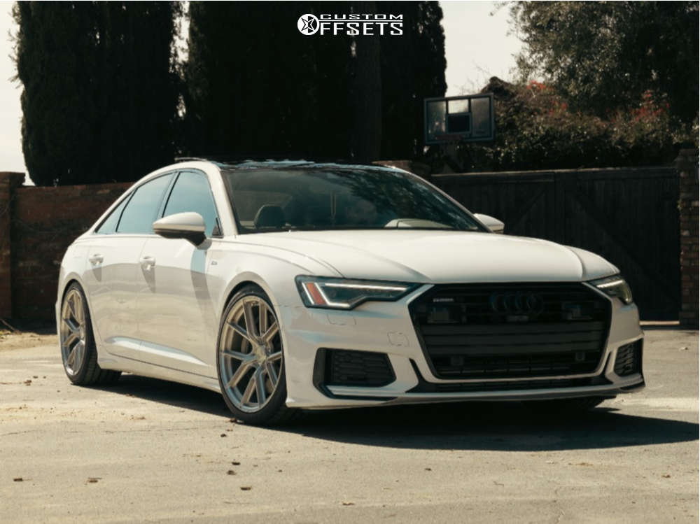 2022 Audi A6 Quattro with 20x10 40 Curva Cff70 and 265/35R20 Falken Azenis Fk510 and Lowering ...