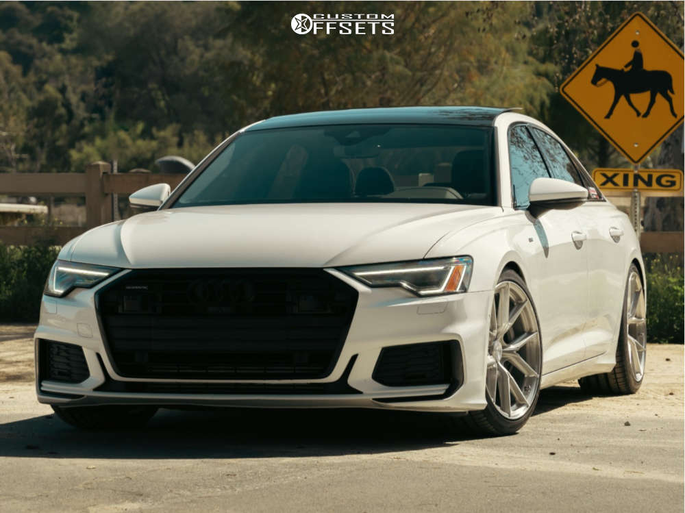 2022 Audi A6 Quattro with 20x10 40 Curva Cff70 and 265/35R20 Falken ...
