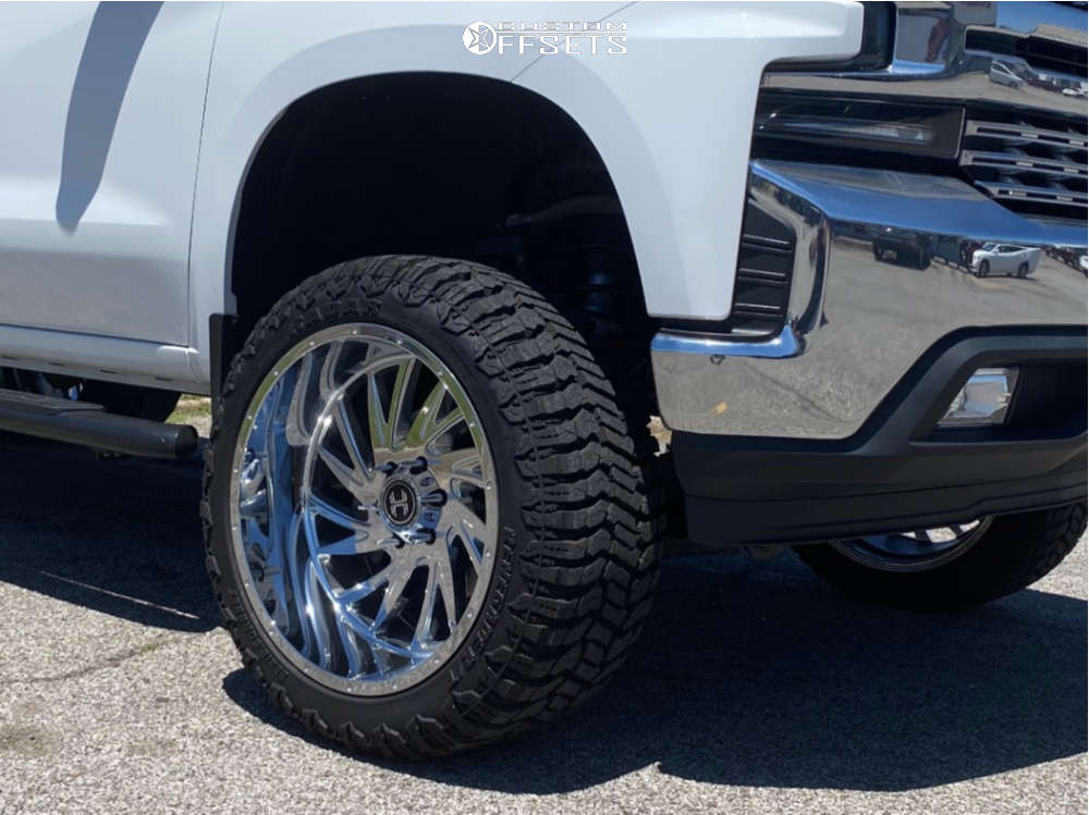 2020 Chevrolet Silverado 1500 with 22x12 -44 Hardcore Offroad Hc21 and ...