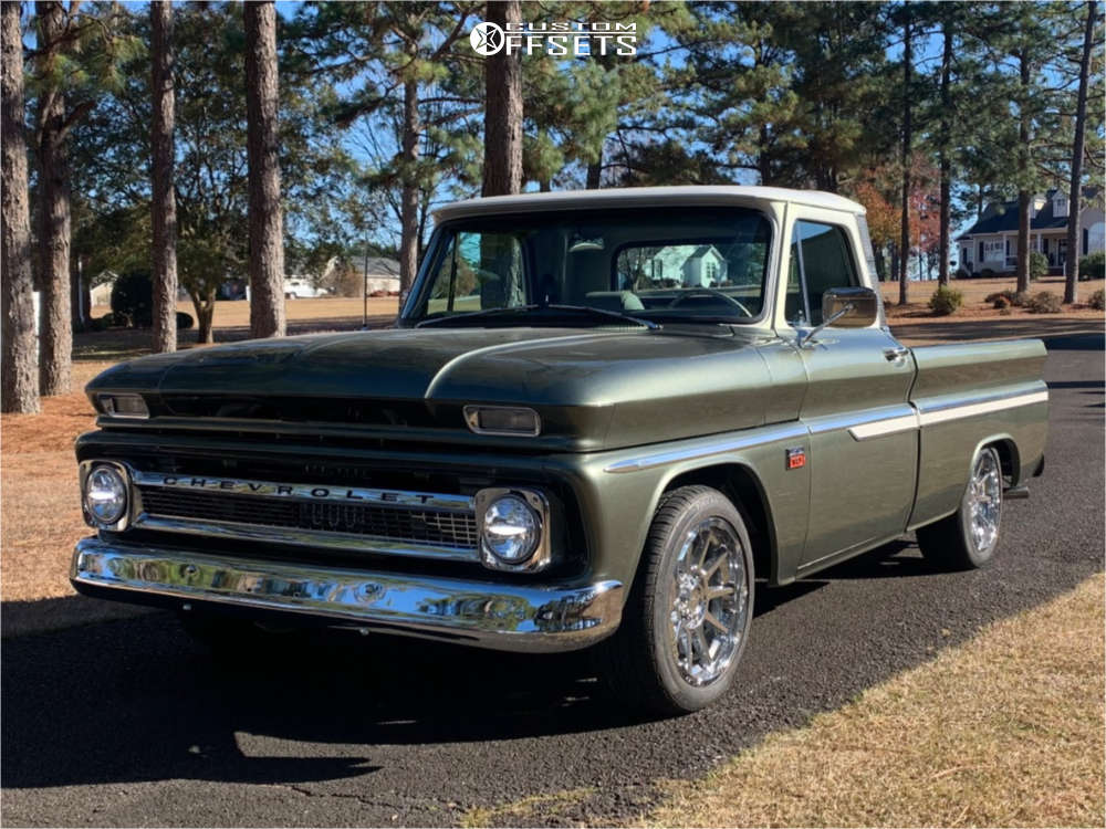 1966 Chevrolet C10 Pickup with 18x9 20 V-Rock Tactical and 235/50R18 Uniroyal Tiger Paw Touring ...
