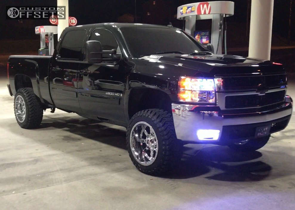 2008 Chevrolet Silverado 2500 HD with 20x12 -44 Fuel Maverick D536 and ...