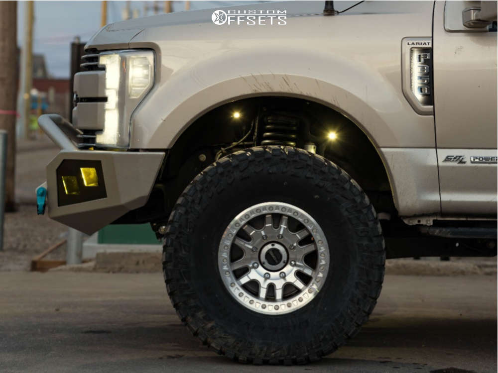 2017 Ford F-350 Super Duty with 17x9 -12 Dirty Life Canyon Race and 37/ ...