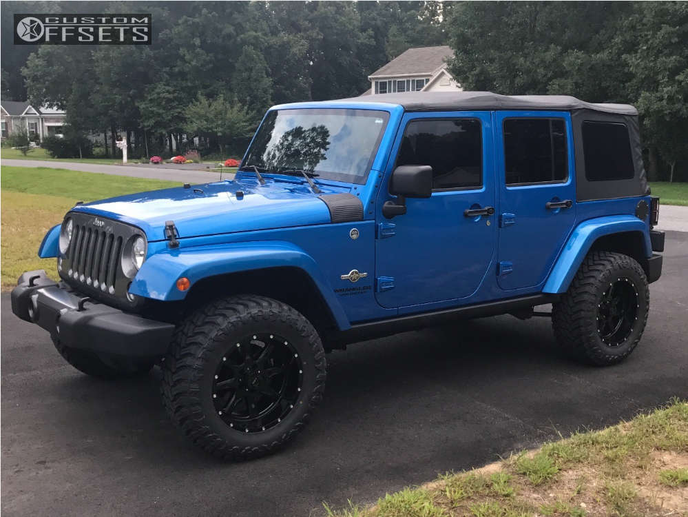 2014 Jeep Wrangler with 18x10 -24 Tuff T15 and 33/12.5R18 Atturo Trail ...