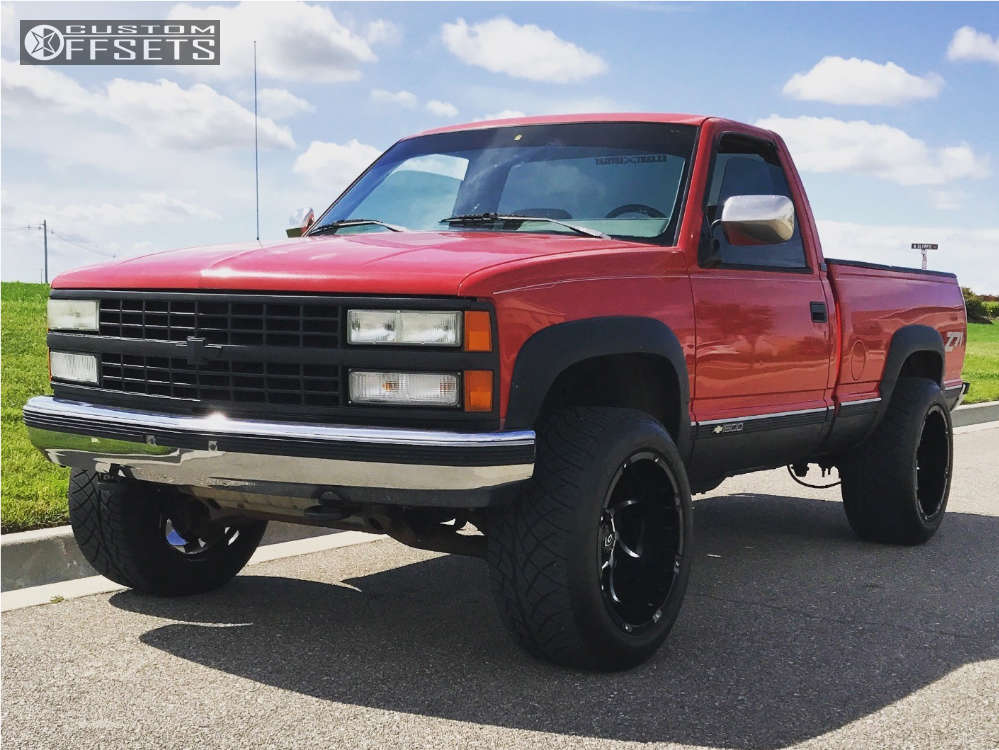 1992 Chevrolet K1500 with 20x12 -51 Vision Prowler and 305/50R20 Nitto ...