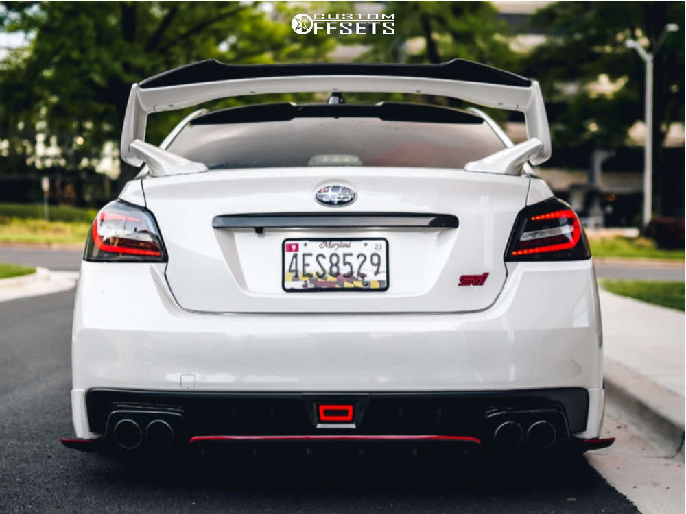 2021 Subaru WRX STI with 18x10.5 22 Volk Ce28 and 225/40R18 Nitto Neo ...