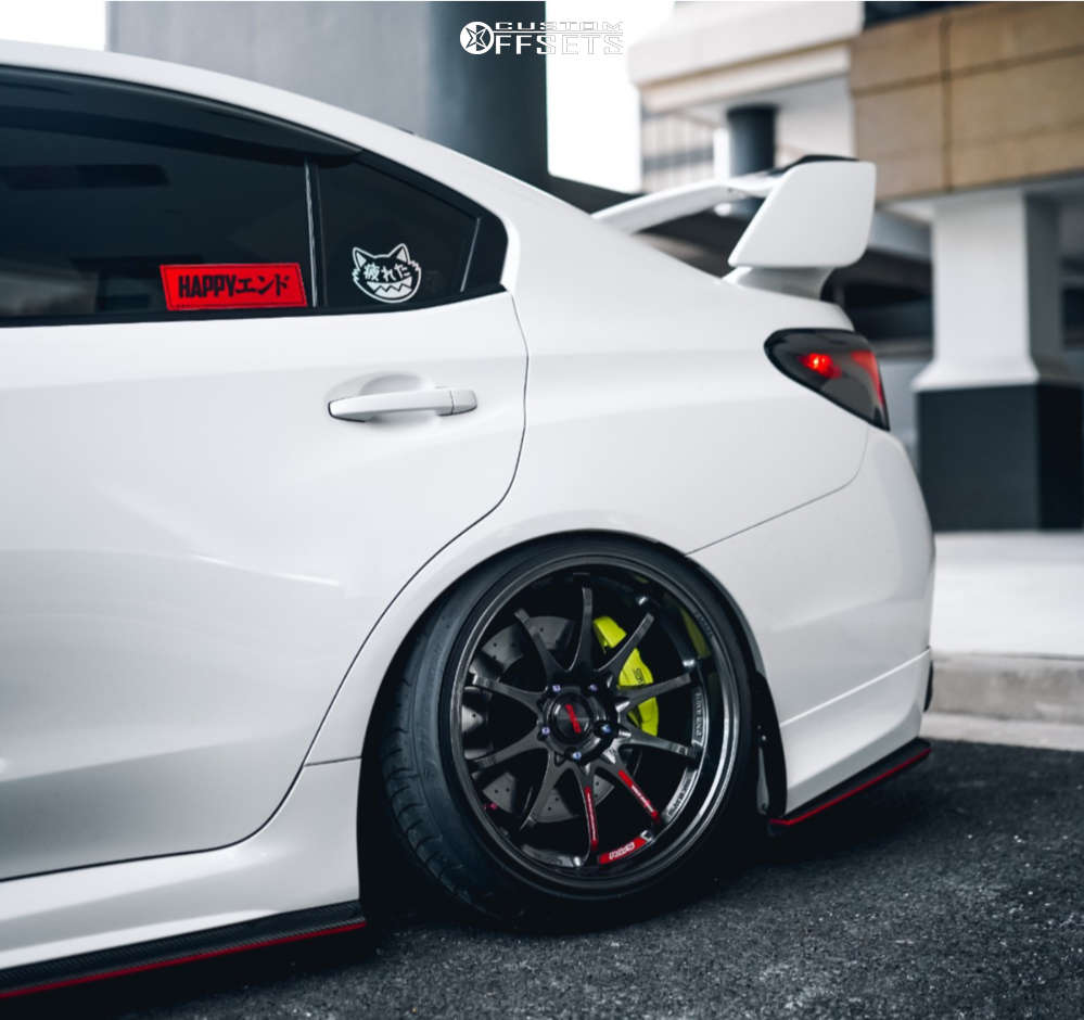 2021 Subaru WRX STI with 18x10.5 22 Volk Ce28 and 225/40R18 Nitto Neo ...