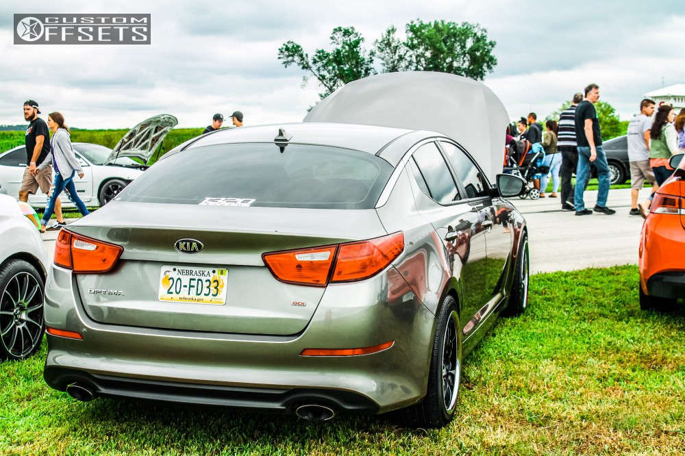 2015 Kia Optima with 18x9 35 XXR 526 and 235/45R18 Nexen Cp671 and Lowering Springs | Custom Offsets