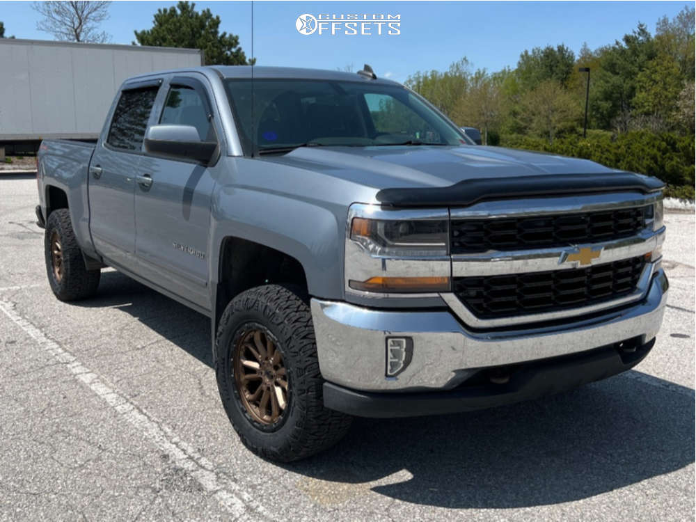 2016 Chevrolet Silverado 1500 with 18x9 12 Vision Korupt and 285/60R18 ...