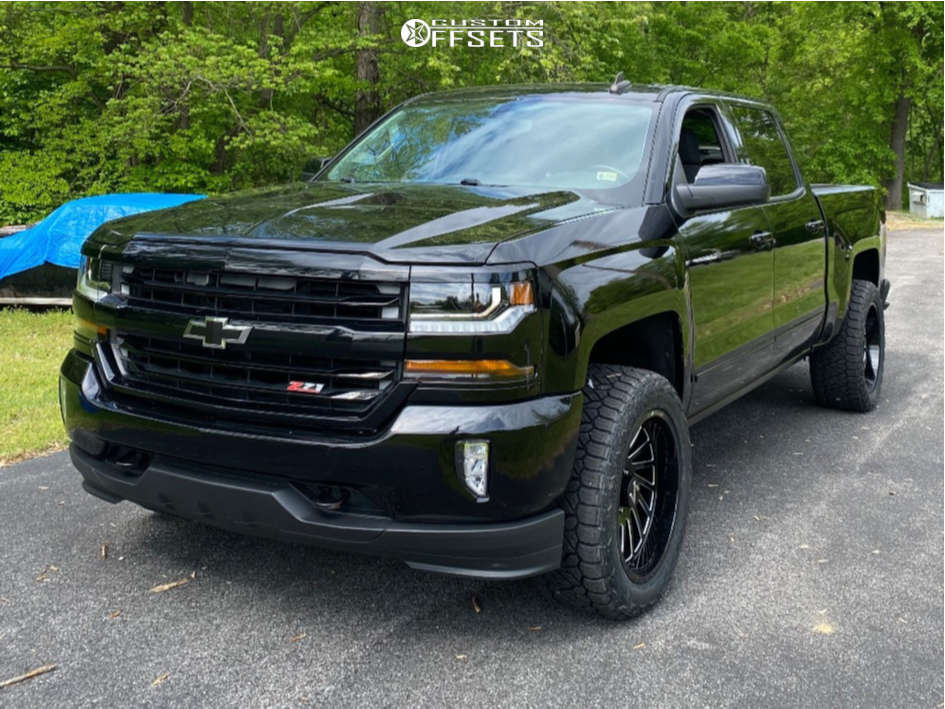 2017 Chevrolet Silverado 1500 with 20x10 -25 ARKON OFF-ROAD Caesar and ...