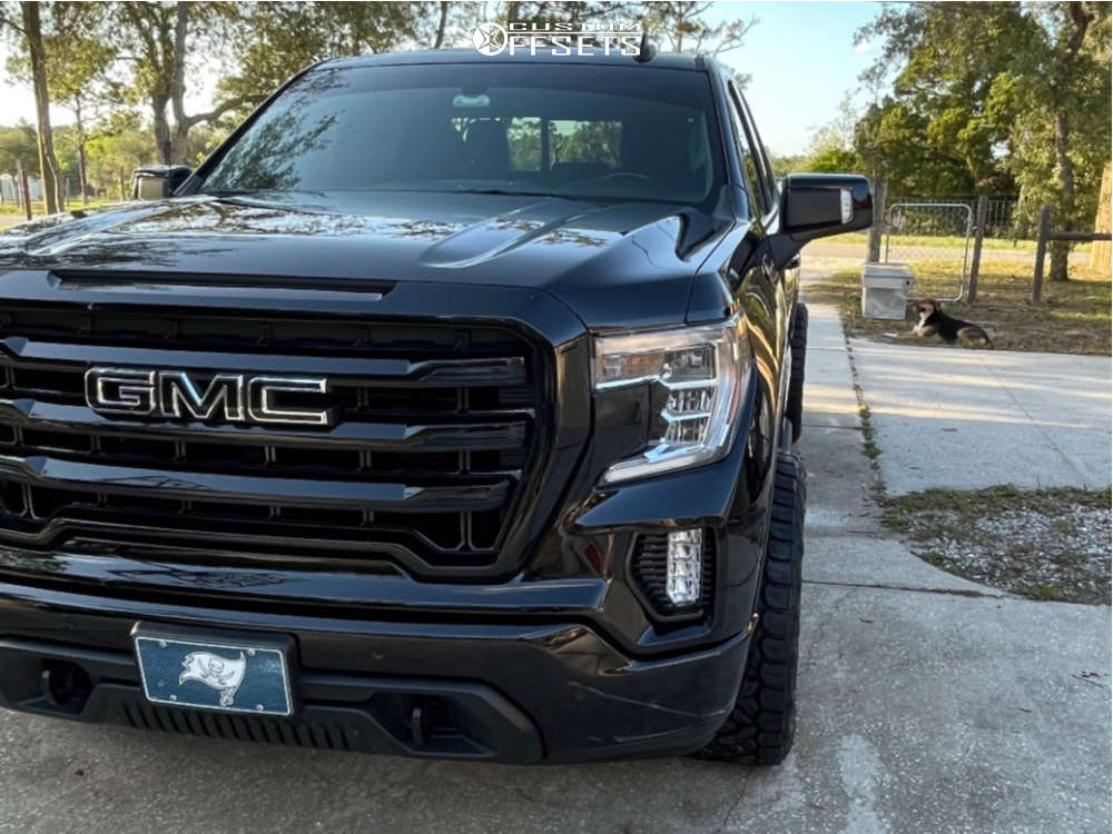 2021 GMC Sierra 1500 with 20x10 -29 Vision Sliver and 285/55R20 Nitto ...