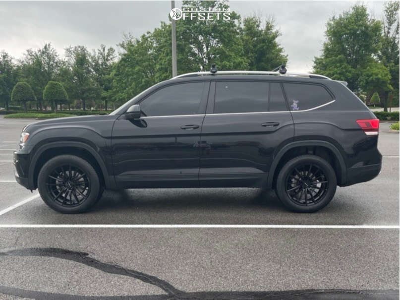 2019 Volkswagen Atlas with 20x8.5 35 Vision Axis and 255/50R20 Michelin ...