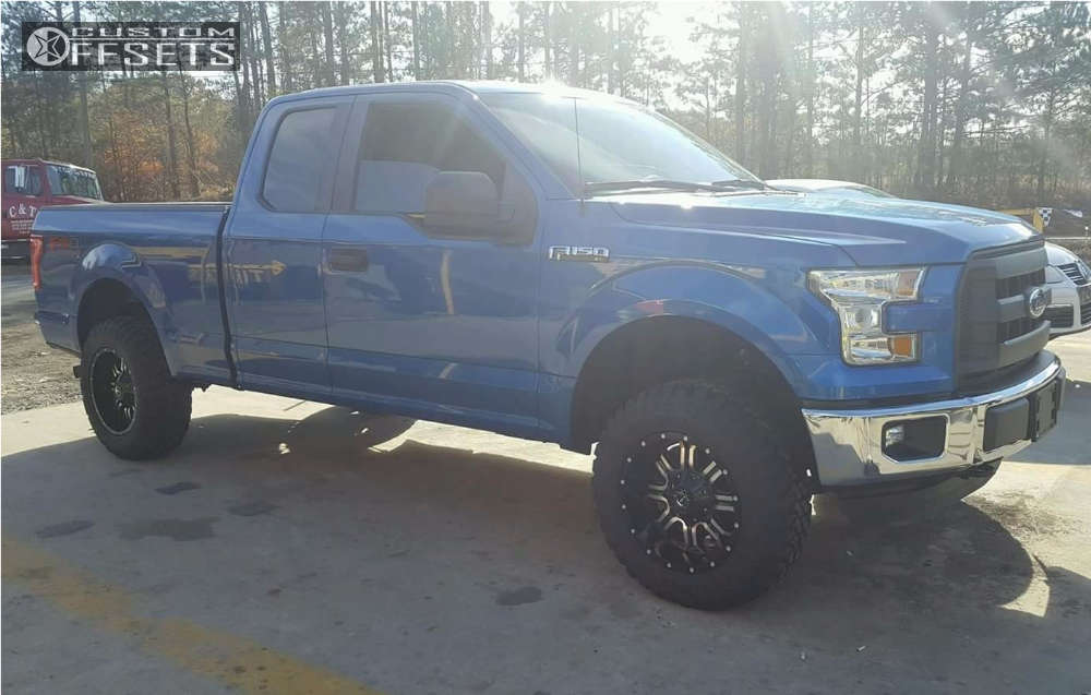 2015 Ford F-150 with 18x9 -12 TIS 535MB and 275/65R18 Black Bear Mud ...